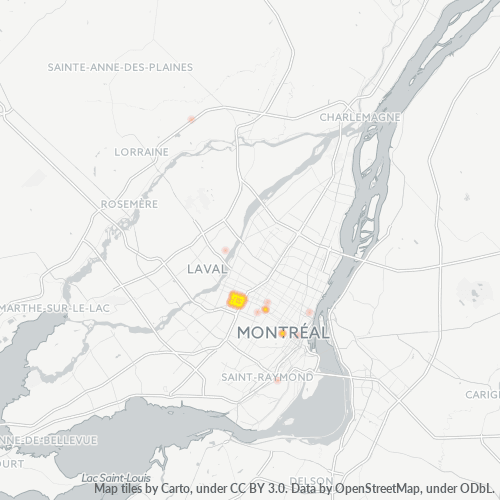 Code Postal H2N - Montréal, Québec - Cybo