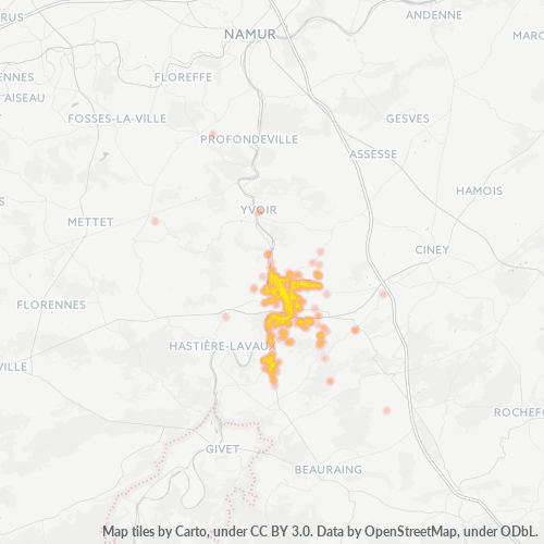 Code Postal 5500 - Dinant, Région wallonne - Cybo