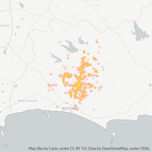 รหัสไปรษณีย์ 21120 - อำเภอบ้านค่าย, จังหวัดระยอง - Cybo