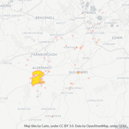 郵便番号 GU9 - Farnham、 イングランド - Cybo