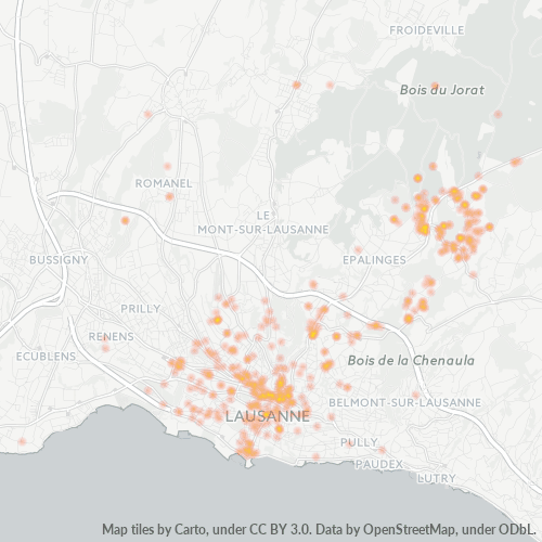 Code Postal 1000 - Lausanne, Canton de Vaud - Cybo