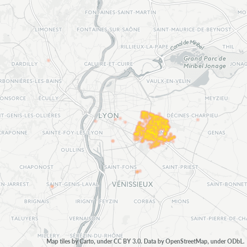 Code Postal 69500 - Bron, Rhône-Alpes - Cybo