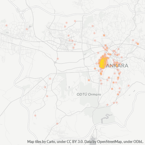 Código Postal 06500 - Ankara, Provincia de Ankara - Cybo