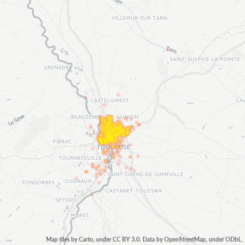 Code Postal 31200 - Toulouse, Midi-Pyrénées - Cybo